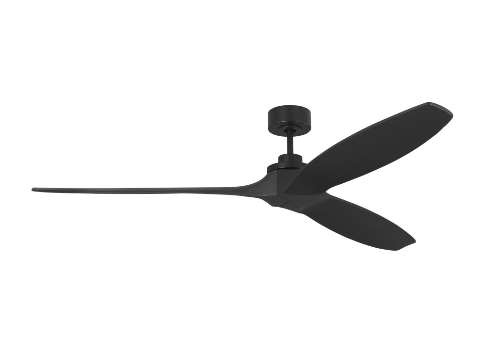 Collins Smart 70 Ceiling Fan in Midnight Black with Midnight Black ...